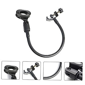 Mikinona 6 Pcs microphone stand Heavy Duty Mic Stand Mic Holder Microphone Cradle Mount studio microphone tabletop mic stand gooseneck microphone Universal Microphone Holders flat stand up