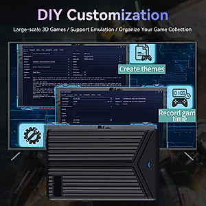 OYZENA 5T Retro Game Console HDD with 60649 Video Games, 80+ Emulator Console Built-in Game HDD, 58 AAA PC Games, Retrobat, Launchbox, Playnite 3 Game System, Support Win 8.1/10/11