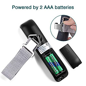 Digital Luggage Scale, WGGE Travel Luggage Weight Scale, Max 110lbs/50kg Baggage Scale with Backlit LCD Display