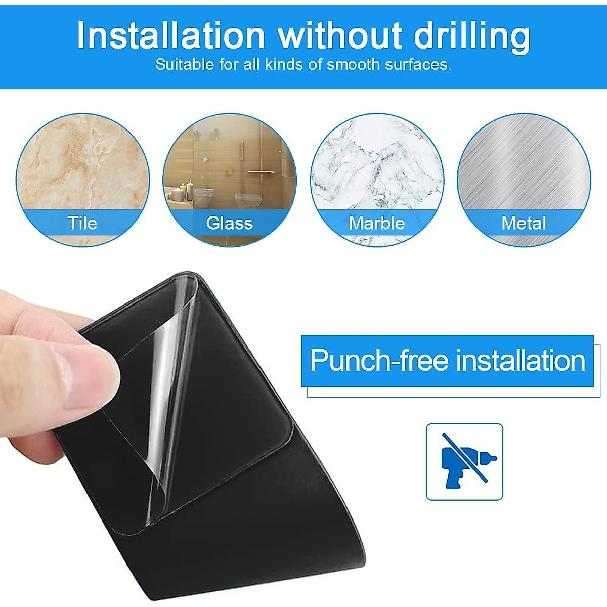 MHCYKJ 8 Pairs Lid Holder for Pots, Pot Lid Racks Wall Mount Pan Lid Holder Punch-Free Pot Lid Storage Organizer Adjustable Hanging Pan Cover Organizer for Home Kitchen Cabinet Door (Black+Green)