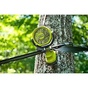 RYOBI RCF18-0 18V ONE+ Cordless 10cm Clamp Fan (Bare Tool) Hyper Green