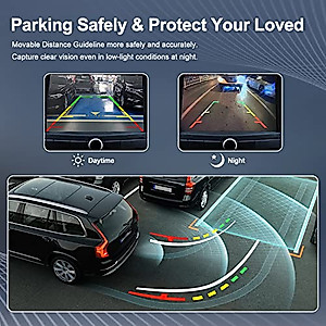 AISHAN Rear View Backup Camera Parking Assist Camera Compatible with 2010-2014 Ford F150,2015-2018 Ford Mustang Replace# BL3Z-19G490-B, EL3Z-19G490-D