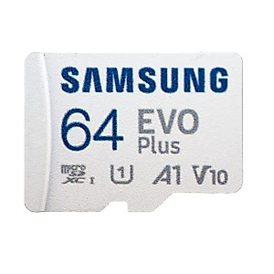Samsung 64GB MicroSDXC EVO Plus Memory Card Works with Samsung Phones A02s, A02, A32, A12 Galaxy Series Class 10 (MB-MC64KA) Bundle with (1) Everything But Stromboli MicroSD & SD Memory Card Reader