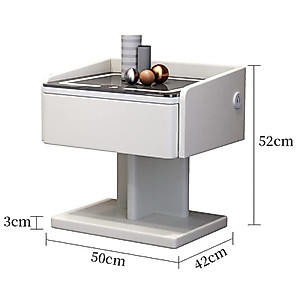 XXXDXDP Table Chevet Intelligente avec Chargeur USB Pour Chambre Coucher Lumière LED armoire (Color : OneColor, Size : 1)