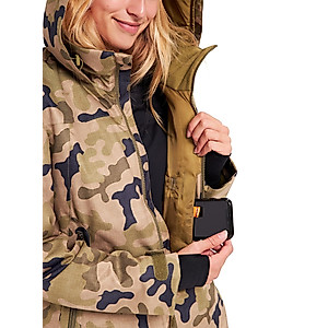 Burton Women's Standard Lelah Jacket, Martini Olive Terra Camo, Medium