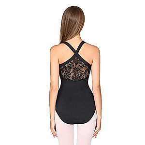ModLatBal Women's Camisole with Cross Straps Ballet Dance Leotards