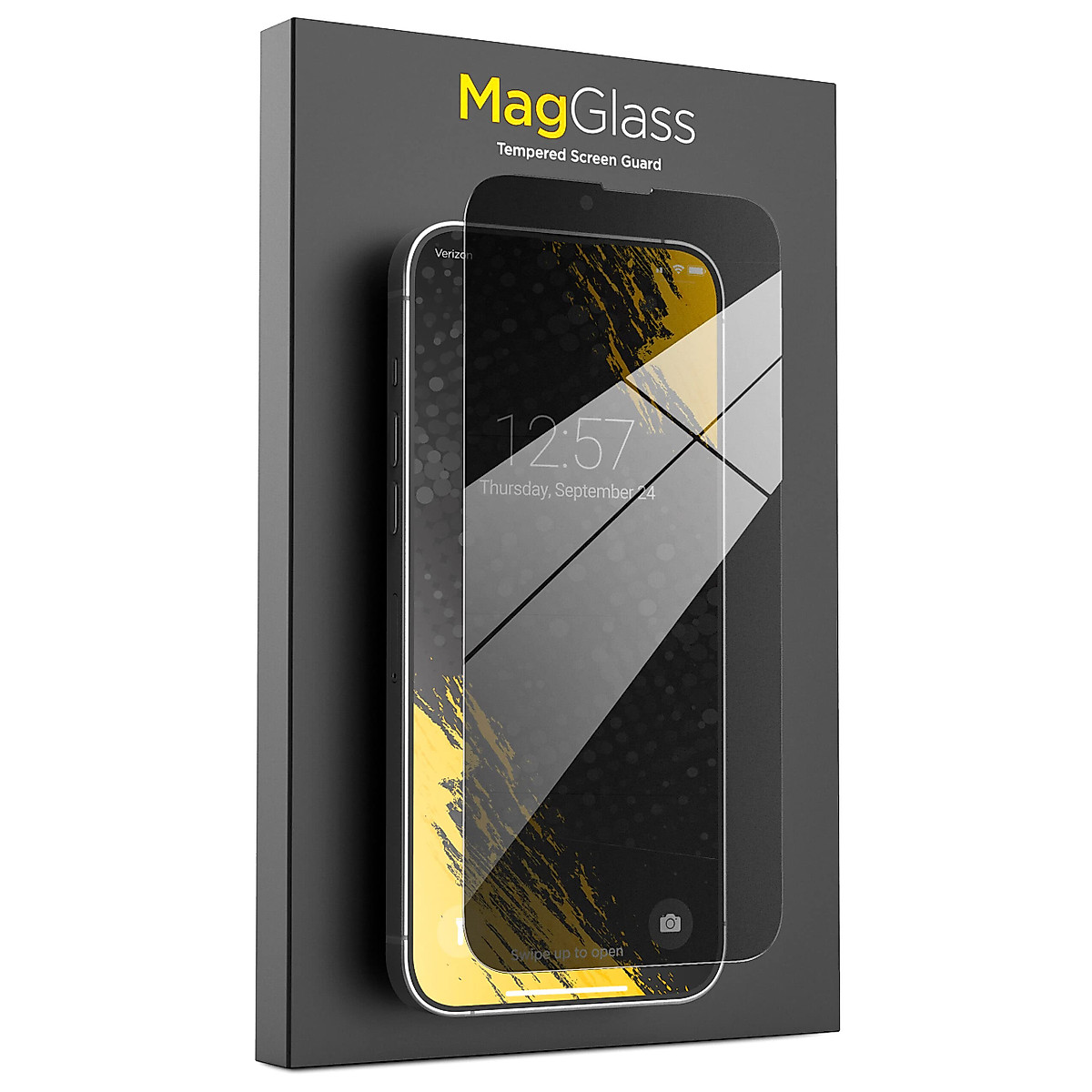 magglass Privacy+ Guard for iPhone 14 PRO MAX Privacy Screen Protector Tempered Glass, Case Compatible (Anti-Spy Side Tint)
