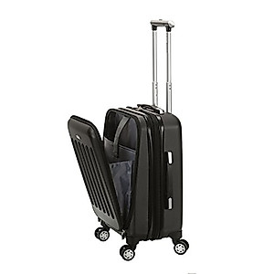 Rockland Titan Hardside Spinner Luggage, Black, Carry-On 19-Inch