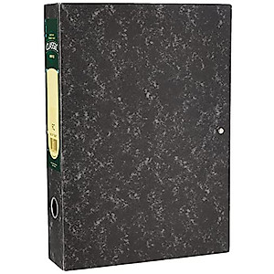 Rexel Classic Foolscap Lock Spring Box File - Black/Green