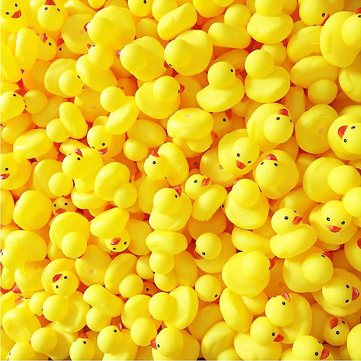 CICITOYWO Yellow Rubber Ducks, 30pcs Preschool Small Bath Toys Bathtub Floating Squeaky Duckies Gift for Baby Shower Infants Kids Toddler Party Decoration (Small)