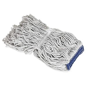 Sealey BM17 Cotton Mop with Handle, 350g, White
