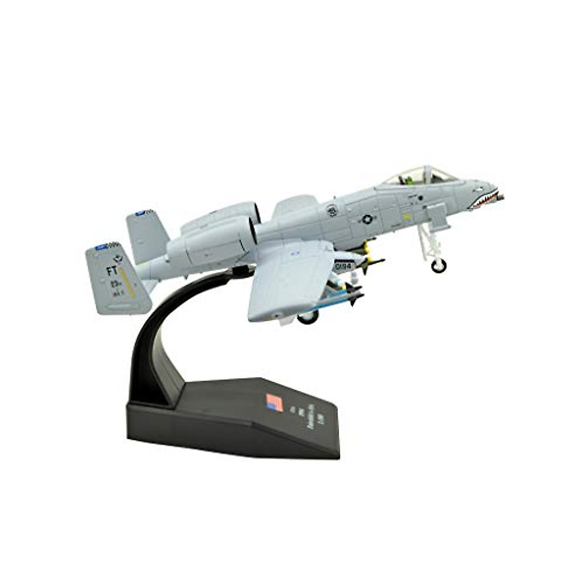 TANG DYNASTY(TM) 1:100 A-10 Thunderbolt II Ground Attack Aircraft Metal Plane Model,US Air Force, Military Airplane Model,Diecast Plane,for Collecting and Gift (Conventional Coating)