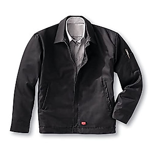 Red Kap Men's Performance Crew Jacket, Black, Medium