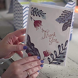 60 All Occasion Greeting Cards - Large 5”x7”, All Rose Gold Foil Unique Design Assorted Cards, Happy Birthday Card, Thank You Cards, Message Inside, Magnetic Bulk Box Set Variety Pack w/Thick Envelope