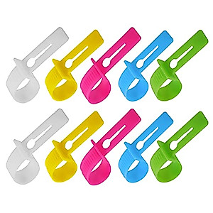 Cabilock 40Pcs Windproof Scratch Hanger Hook Clothes Drying Rack Fixed Buckle Rope Hanging Clothesline Windproof Hanger for Indoor Outdoor