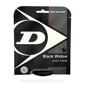 Dunlop Sports Black Widow Tennis String Set (16G), Package may vary
