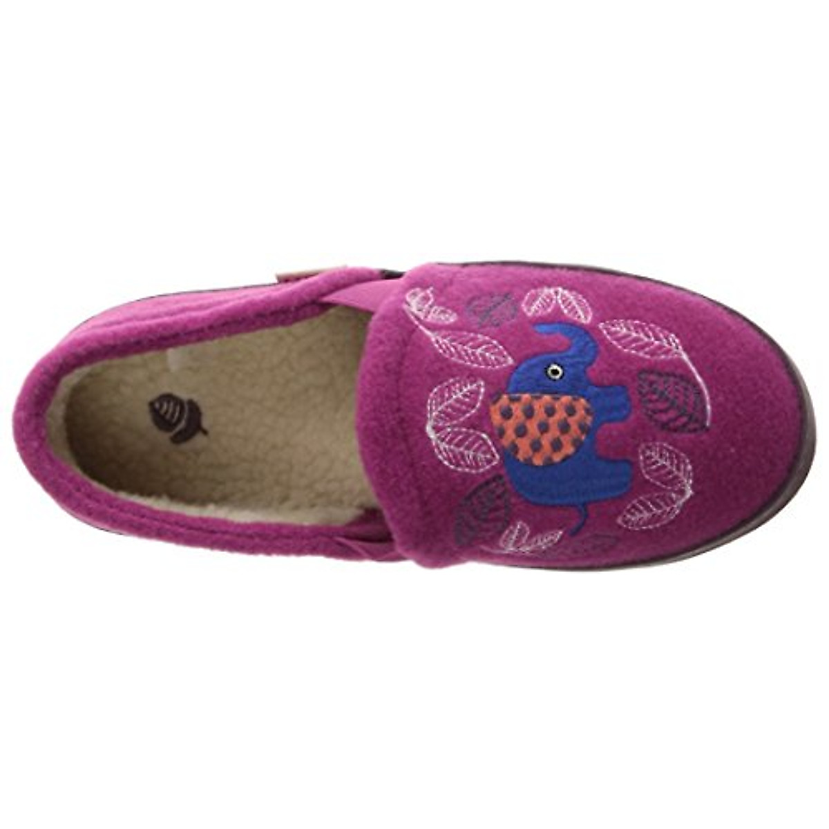 Acorn Unisex-Kid's Colby Gore Moc Slipper, Magenta Elephant, 12-13 Little Kid