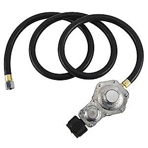 Artilife 5FT Two Stage Propane Regulator with Hose - 5/8-18UNF Female for RV, Grill, Fire Pit, Gas Generator, Gas Stove, Ranges and More
