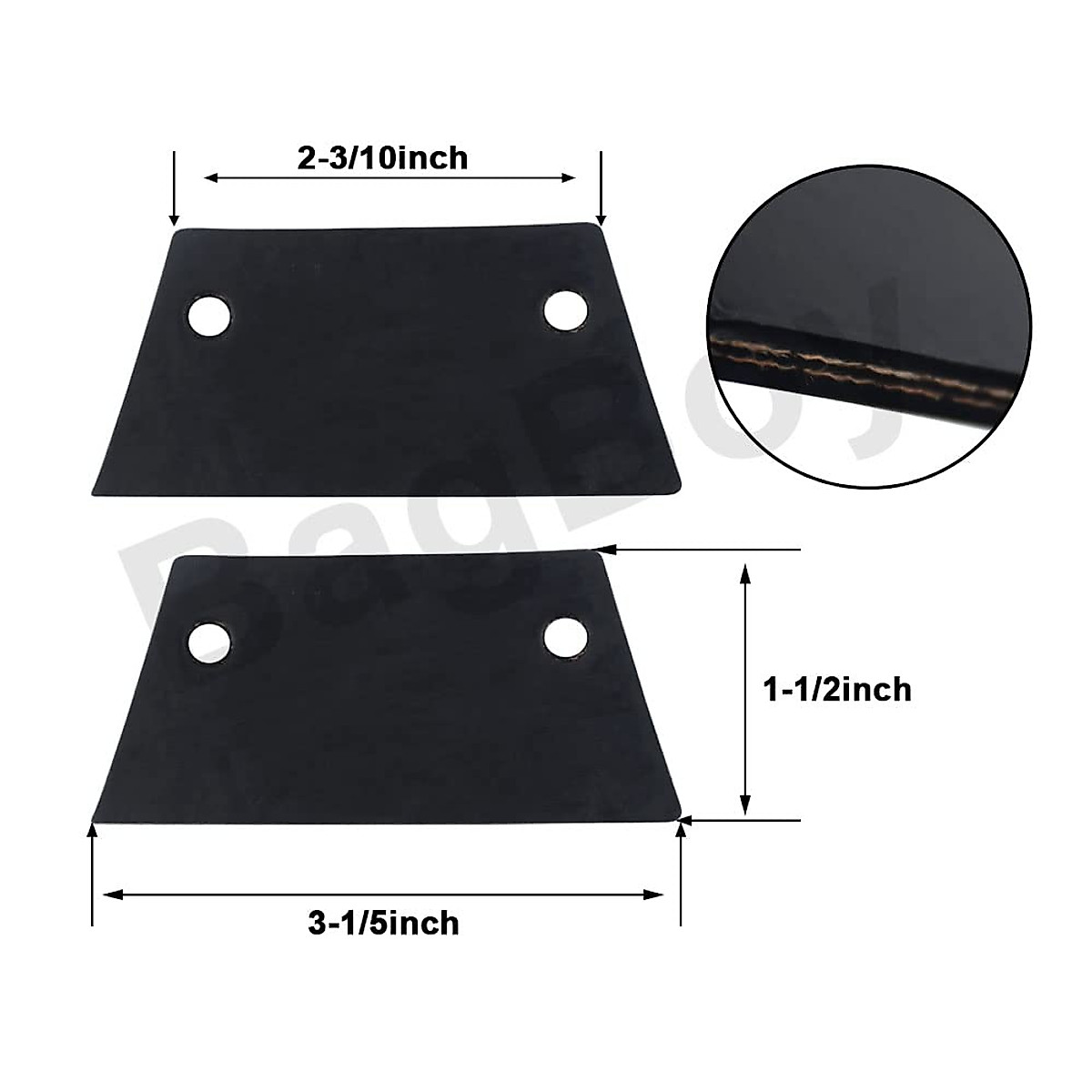 Braveboy 731-0782 Snow Thrower Paddle Set, Compatible with MTD 753-0613 731-0782 731-0781 731-0780 & More - 2005 and Earlier, for Two-Cycle Single Stage Snow Throwers