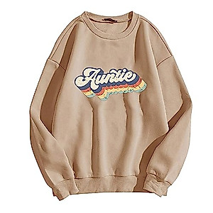 Sweater Tops Knit Shirt Solid Vintage Dark Green Sweatshirt Cute Workout Clothes Gym Hoodies for Women Winter Fall Outfits y2k Clothes Long Sleeve Shirts for Women Fall Cardigan Sweaters Pumpkin