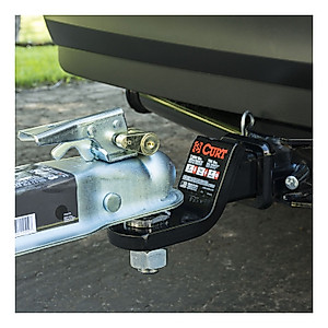 CURT 23022 Brass-Plated Steel Trailer Tongue Coupler Lock, 1/4-Inch Pin Diameter, Up to 3/4-Inch Span