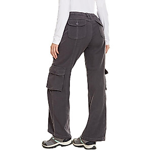 Women's Hiking Cargo Pants Joggers Cotton Casual Military Army Combat Work Pants with 7 Pockets,Gray M