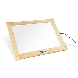 Guidecraft LED Tabletop Lightbox: Kids Learning and Educational Accessory, Sensory and Light Play Table