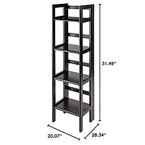 Winsome Wood Terry Shelving, Black