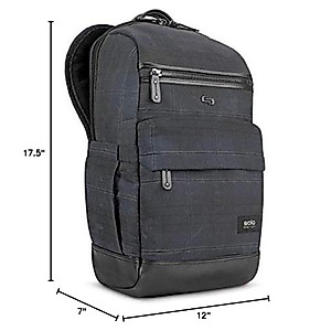 Solo New York Highland Boyd Laptop Backpack, Navy/Black Plaid