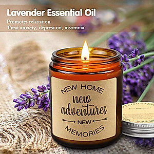 Aromaflare Scented Candles Gifts for New Home House Warming Lavendar Candle Women Men Housewarming Presents Funny Friendship Gift for Best Friend BFF