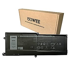 OUWEE DT9XG Laptop Battery Compatible with Dell Alienware Area-51m R1 R2 D1968W D1968B D1969PW D1733B D1746W D1735DB D1733PB D1766W D1748DW D1746B D1766B D1741DB Series 07PWKV 0KJYFY 11.4V 90Wh