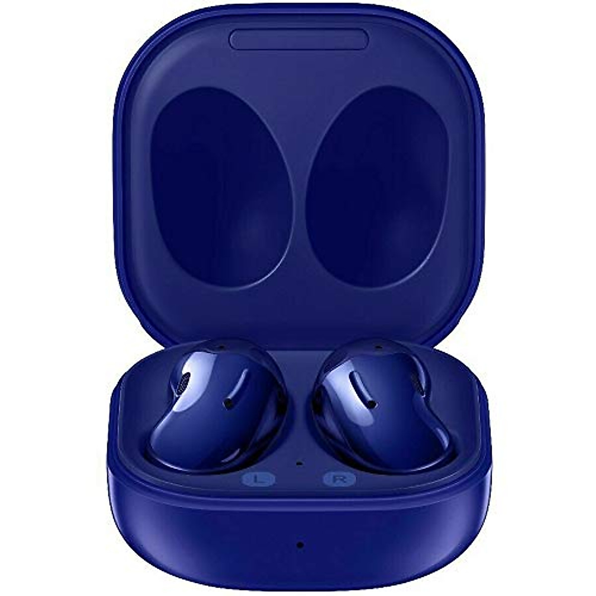 Samsung Galaxy Buds Live ANC TWS Wireless Bluetooth 5.0 Earbuds for iOS & Android, 12mm Drivers, International Model - SM-R180 (Buds Only, Mystic Blue (Limited Edition))