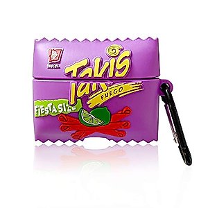 for Airpod Pro Case Soft Silicone Cute Cartoon Kawaii Funny Cover Fashion Protective, Cool Keychain Design Skin, for Girls Children and Boys Airpod Case with Airpods 3 (Takis Potato Chips)