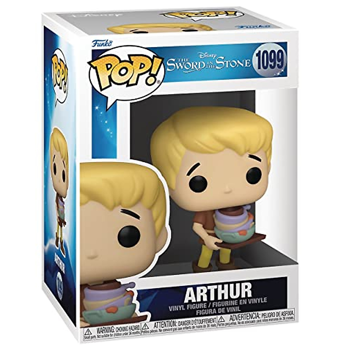 Funko POP Disney: Sword in The Stone - Arthur [Wart] Pop! Vinyl Figure (Bundled with Compatible Pop Box Protector Case), Multicolored, 3.75 inches