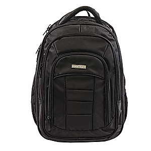 Perry Ellis Men's M150 Business Laptop Backpack, Black, One Size
