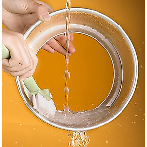 GOLEDU 3 Piece Round Cake Pan, 4" 6" 8" Aluminum Cake Baking Pan with Removable Base, Commonly Used for Baking Cakes that Need a Lot of Volume to Expand, Such as Chiffon Cake, Sponge Cake, etc.