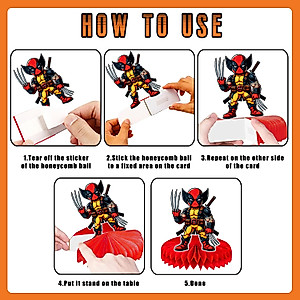 YUNKELIU 9Pcs Birthday Party Decorations Honeycomb Centerpiece, Science Fiction Theme Party Table Decorations 3D Double Sided Table Topper Decorations for Birthday Party Supplies