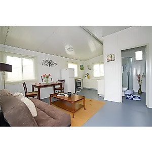 Insulated Expandable | Prefabricated House | 20ft x 40ft | Modern Villa | Big Living Rooms | Sound Proof | Water Proof | Rust Free | Earthquake Proof | Hurricane Proof | Personal | Office Site, White