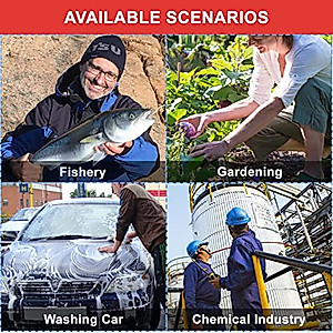 Fododo 25-inch Pond Gloves Long Waterproof Aquarium Gloves for Dishwasher and Pond Cleaning, Heavy Duty Long Rubber Gloves for Aquarium with Cotton Lining, Red