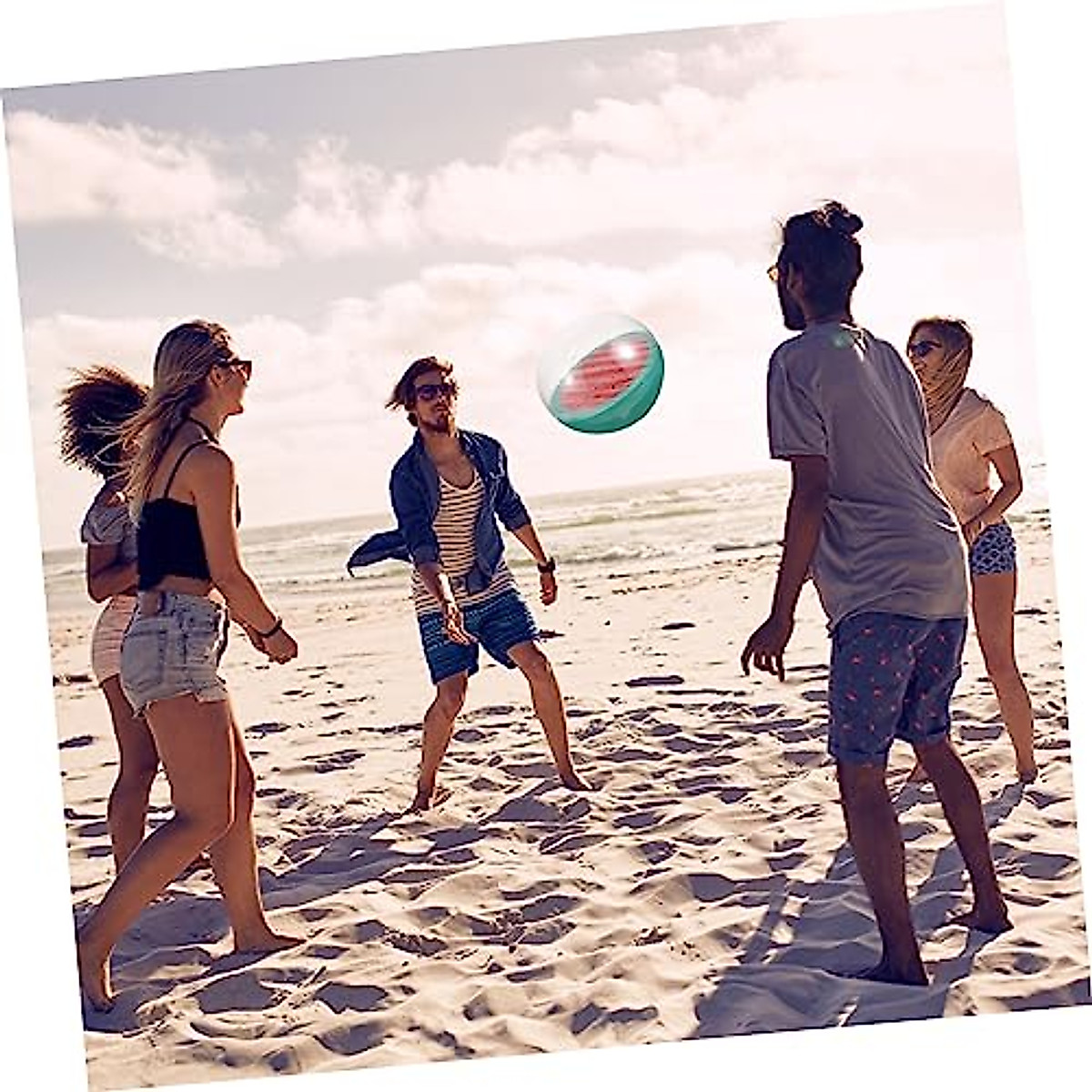 ibasenice 1Pc Watermelon Beach Ball Inflatable Toy Beach Toy Kids Swimming Pool Water Toy Fun Summer Pool Toy Kids Toys PVC Beach Ball Toy Inflatable Ball Water Play Ball Toy Outdoor Hawaii