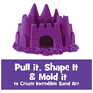 Kinetic Sand, The Original Moldable Sensory Play Sand Toys for Kids, Purple, 2 lb. Resealable Bag, Ages 3+