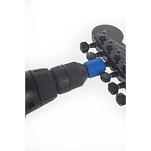 MusicNomad GRIP Drill Bit String Peg Winder - Scratch-free Rubber Lined (MN220), Original version