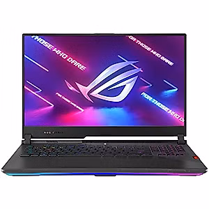 ASUS ROG Strix Scar 17 (2021) Gaming Laptop, 17.3” 300Hz IPS FHD Display, NVIDIA GeForce RTX 3070, AMD Ryzen 9 5900HX, 32GB DDR4, 1TB SSD, Opti-Mechanical Per-Key RGB Keyboard, Windows 10, G733QR-DS98