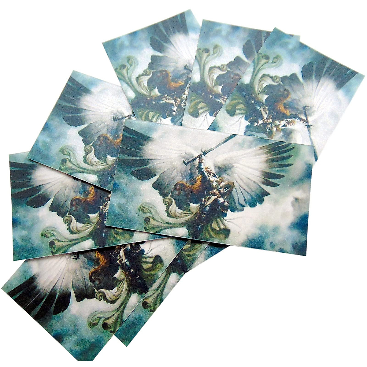Westmon Works St Michael the Archangel Holy Card Bulk Pack with Prayer on Back Patron Saint of Police and Soldiers Made in the USA, Set of 10