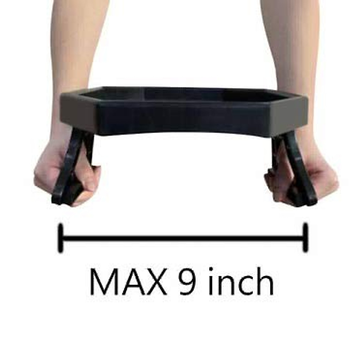 Forzaddik Side Tables Sofa Armrest Clip-On Table, Recliner Armchair Organizer Tray (Black), Food Grade Plastic Material