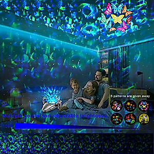 Star Projector Galaxy Light for Bedroom, Galaxy Light Projector for Kids with Music, Remote Timer Starry Night Light Projector for Ceiling/Xmas/Birthday Gift for Boys