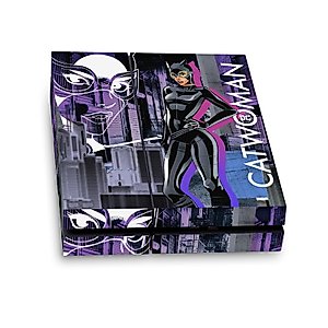 Head Case Designs Officially Licensed DC Women Core Catwoman Compositions Vinyl Sticker Gaming Skin Decal Cover Compatible With Sony PlayStation 4 PS4 Console