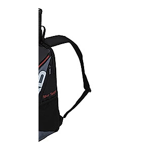 HEAD Tour Team Tennis Backpack 2 Racquet Carrying Bag w/Padded Shoulder Straps & Shoe Compartment - Black/Grey.