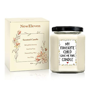 NewEleven Christmas Gifts for Mom from Daughter, Son, Kids - Funny Mom Gifts - Best Birthday Gifts Ideas for Mom, Mother, Wife, New Mom, Bonus Mom from Daughter, Son, Husband - 8 Oz Candle
