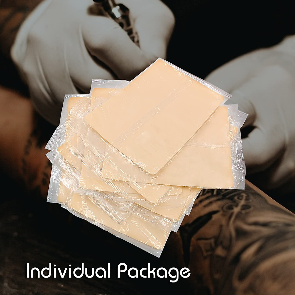 Blank Tattoo Practice Skin - Jconly 20 Sheets 8×6 Double Sides Fake Skin Tattoo Skin, Microblading Eyebrows or lips to practice skin for Beginners and Experienced Tattoo Artists,Tattoo Supplies